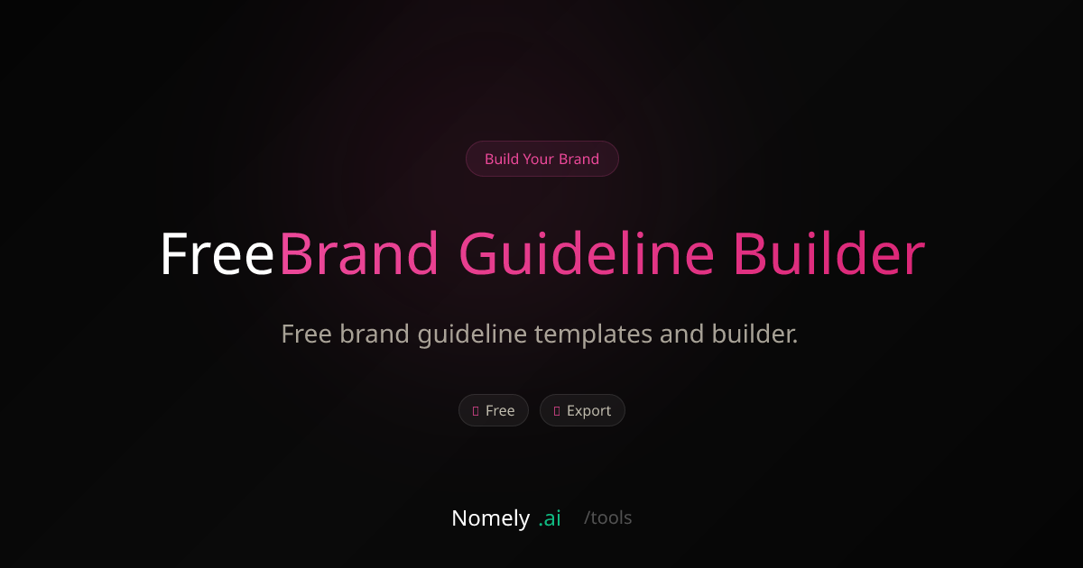 Free Brand Guideline Builder - Free brand guideline templates and ...