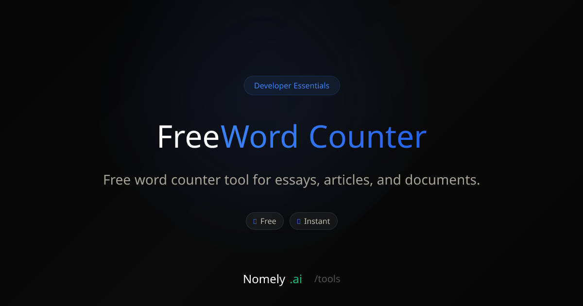 Free Word Counter - Free word counter tool for essays, articles, and ...